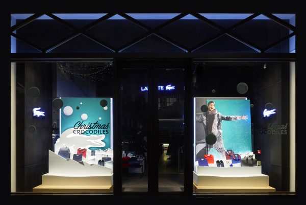 Lacoste Christmas Window - Crocodile & Novak - Manufactured by Blacks ...